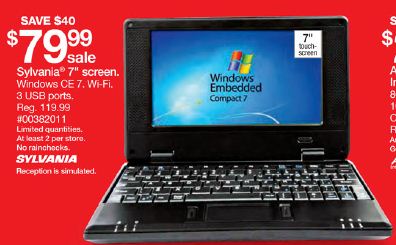 Black Friday Deal: Sylvania Wireless Smartbook - SYNET7WIC - SYNET7WIC