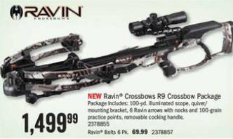 Black Friday Deal: Ravin Crossbows R9 Predator Camo Crossbow Package